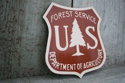 US Forest Service Sign Outdoors Pinterest