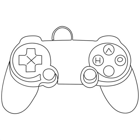 Game Controller Outline Vector Art Icons And Graphics For Free Download