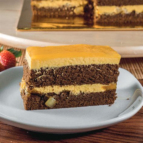 Chocolate Mango Mousse Cake Flower Sugar