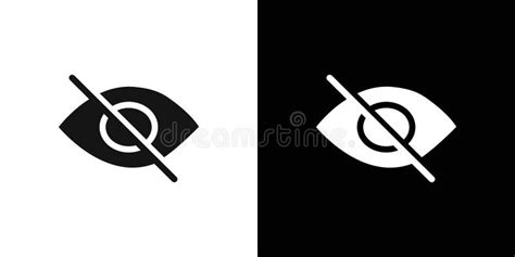 Hide Icon Flat Line Illustration Stock Vector Illustration Of Modern Secrecy 337494672