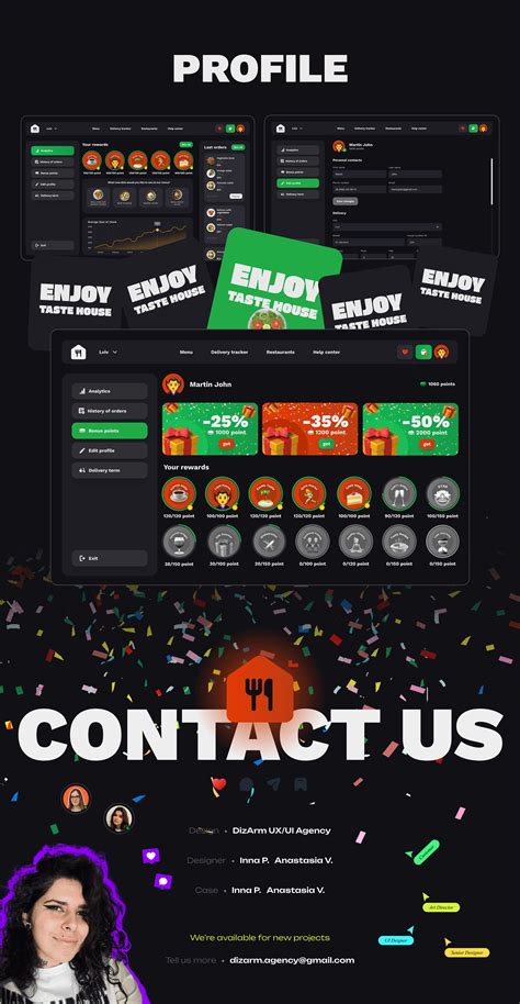 dizarm uxui agency creating web app 18 images behance