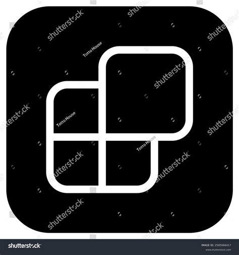 Editable Vector App Widget Icon Black Stock Vector Royalty Free