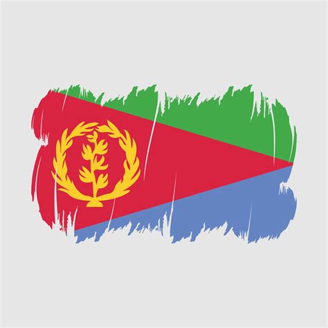 Eritrea Flag Brush Vector Vector Art At Vecteezy
