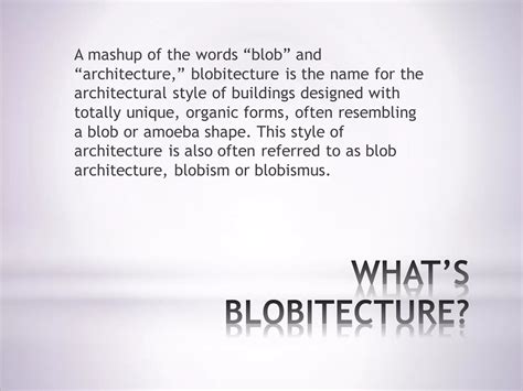 Blobitecture Ppt