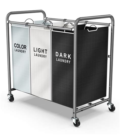 Romoon Laundry Sorter 3 Section Laundry Hamper