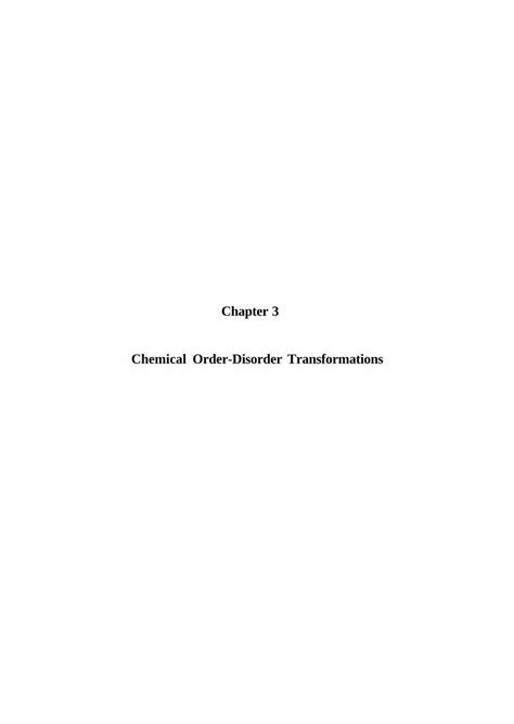 Pdf Chapter 3 Chemical Order Disorder Transformationsshodhganga