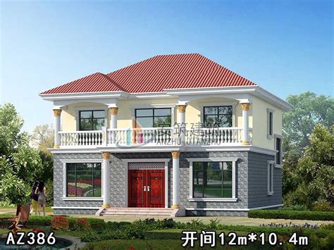 二层小户型别墅效果图，农村经典带阁楼设计