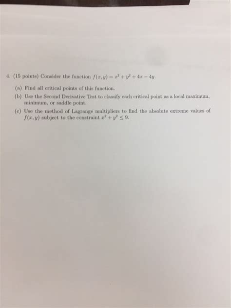 solved consider the function f x y x 2 y 2 4x 4y