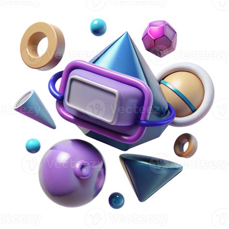 Elegant Minimalist Geometric Vr Interface Elements Cutout For Ui Design High Resolution 59133354 Png