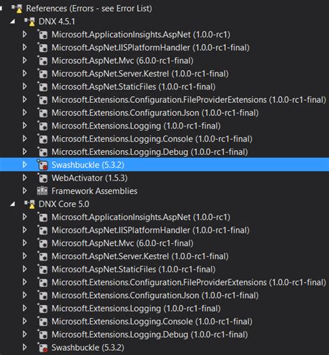 Core The Dependency Webactivatorex Could Not Be Resolved Stack Overflow