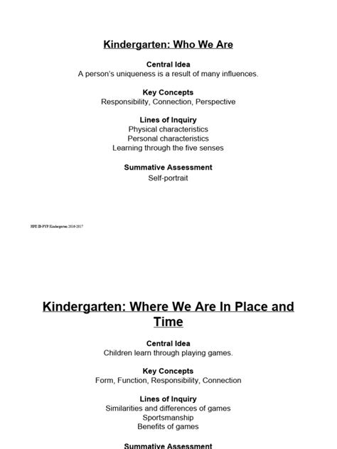 Kindergarten Uoi Pdf