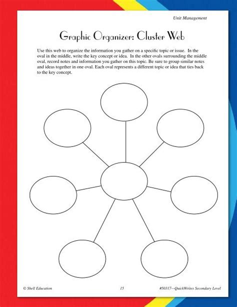 Graphic Organizer Cluster Web Teacher Created Materials