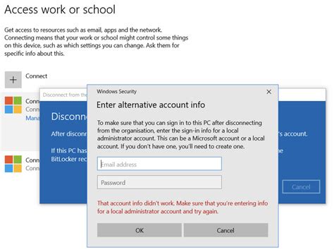 Unable To Disconnect Laptop From Azure Ad Razure