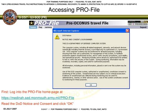 Ppt Pre Oconus Travel File Pro File Step By Step Instruction Powerpoint Presentation Id
