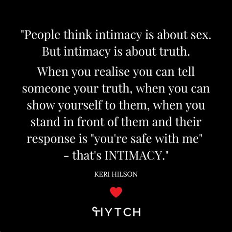 People Think Intimacy Is About Sex Linda Li