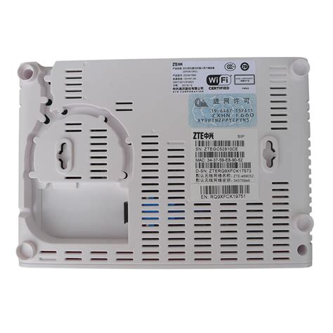 Zte Gpon Wifi Terminal Zxhn Or Zxa F Ftto Or Ftth Ont With Ethernet Ports And Voice