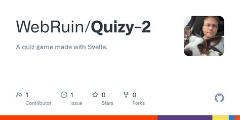 GitHub WebRuin Quizy 2 A Quiz Game Made With Svelte