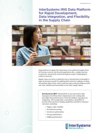 Intersystems Iris Data Platform For Rapid Development Data