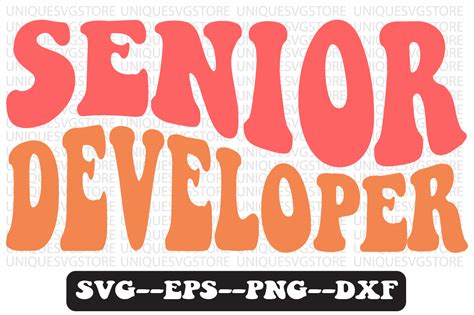 Senior Developer Quote Retro Svg Design Graphic By Uniquesvgstore