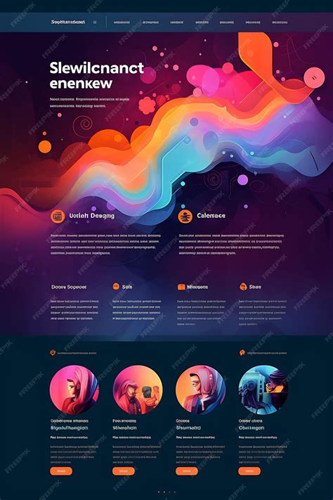 premium photo website layout design of software development age 1418 creative unique
