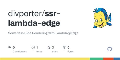 Github Divporterssr Lambda Edge Serverless Side Rendering With