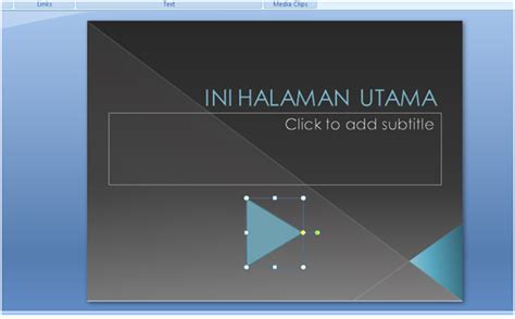 Nemure No King Hyperlink And Animation Pada Micrsoft Power Point