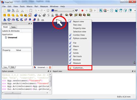 Customize Toolbars Freecad Documentation