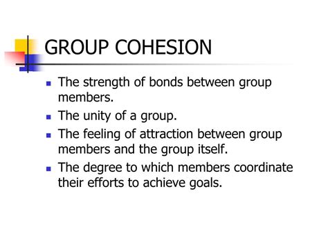 Ppt Group Cohesion Powerpoint Presentation Free Download Id1201693
