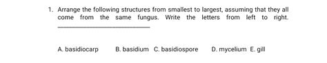 answered 1 arrange the following structures… bartleby