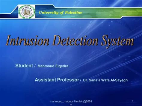 ppt intrusion detection system powerpoint presentation free download