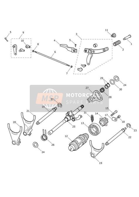 T1191870 Shaft Selector Fork Part Triumph Msp