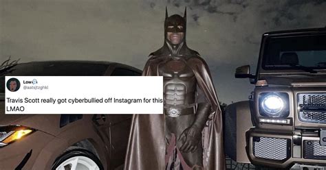 Travis Scott Batman Travis Scott Deletes His Instagram After Fans