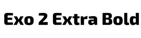 Exo Extra Bold Font FFonts Net