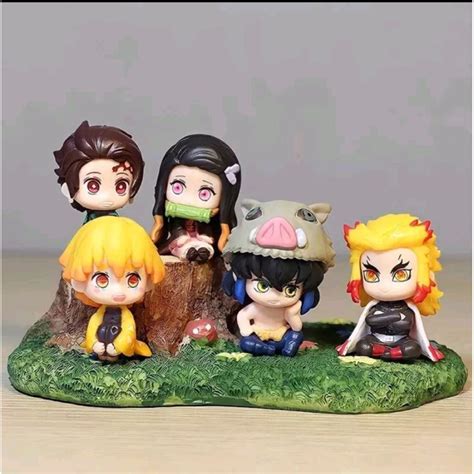 Jual Action Fugure Demon Slayer Kimetsu No Yaiba Duduk Small Shopee