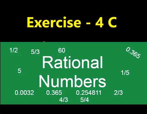 Rational Numbers Class 7th Rs Aggarwal Exe 4 C Goyal Brothers Icse Math Solution Icsehelp
