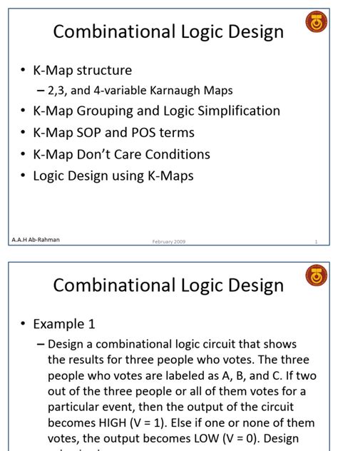 7 Combinationallogicdesign 2 Pdf Teaching Methods And Materials Computers