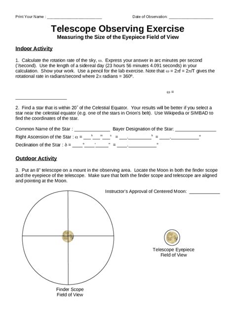 Observing Sheet Doc Template PdfFiller