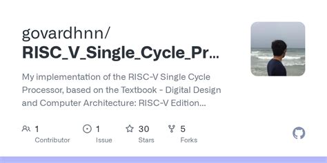 Github Govardhnn Risc V Single Cycle Processor My Implementation Of