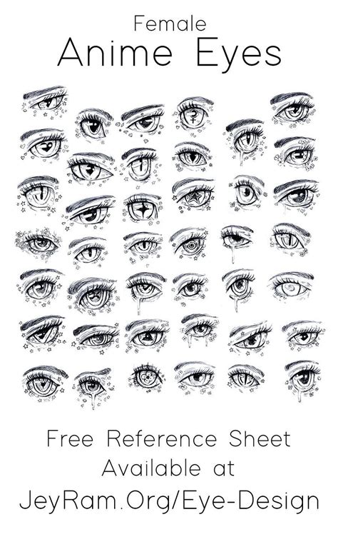 Anime Eye Drawing Reference Female Manga Anatomy Anime Eye Drawing