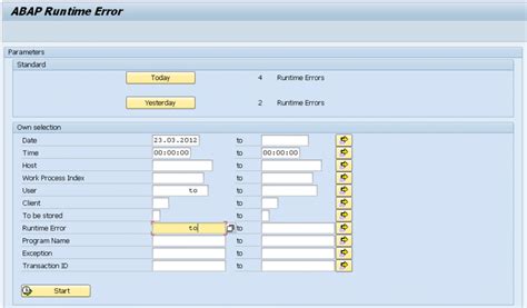 Abap Workbench How To Use System Logs And Short Dump Analysis