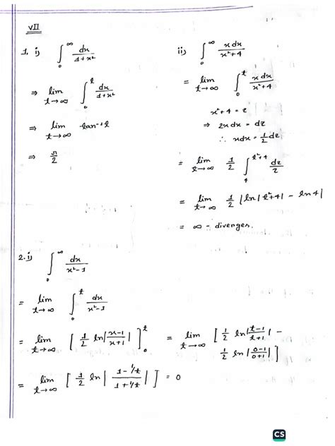Improper Integral Solve Pdf