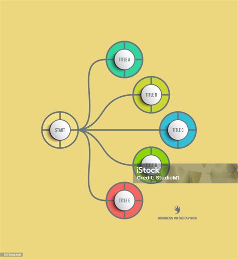 5 단계와 Infographic 디자인입니다 목표 솔루션 개념입니다 비즈니스 분석입니다 계획 프레 젠 테이 션 및 마케팅에 대 한 벡터 일러스트입니다 0명에 대한 스톡 벡터