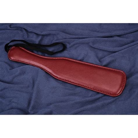 Handmade Cute Vegan Leather Spanking Paddlered Vampire Paddle Spanking
