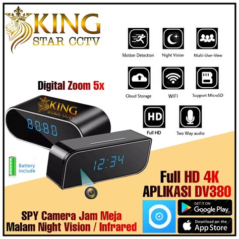 Jual Ip Kamera Pengintai Cctv Mini Spy Wifi Wireless Ip Camera Cctv Jam