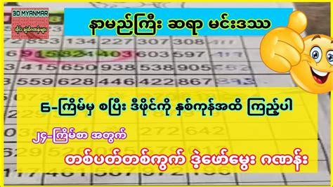 3d ဆရာ မင်းဒဿ၏ 2023 တစ်နှစ်စာ ဒဲ့ဖော်မွေး ဂဏန်း 2d3d 3d 3dvideo Thailottery 3dmyanmar 2d