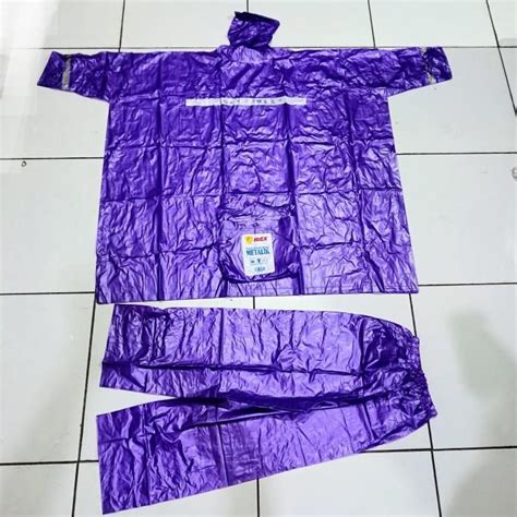 เสื้อกันฝน แขนพอนโช และกางเกงเมทัลลิก แบบหนา ขนาดใหญ่ พรีเมี่ยม Shopee Thailand