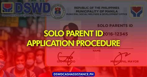 How To Apply For Solo Parent ID From DSWD DSWD Assistance Philippines
