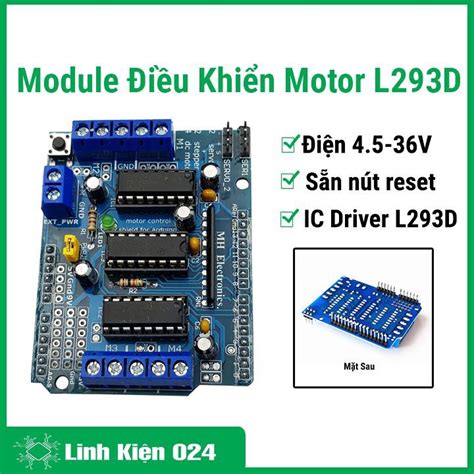 Module điều Khiển động Cơ L293d Shield Mở Rộng Cho Arduino Lazadavn
