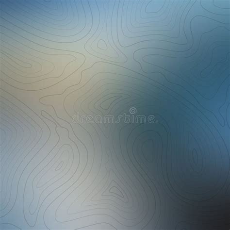 Abstract Blue Background With Blurred Lines And Spots Stock
