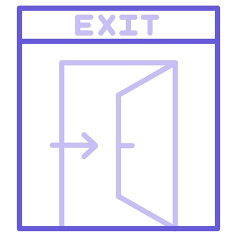 Premium Vector Exit Door Vector Illustration